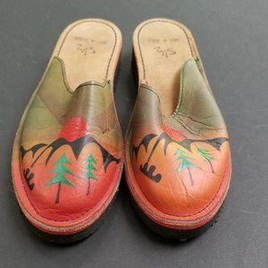 Art & Soul | Shoes | Art Soul Hand Painted Clogs Size 55 | Poshmark